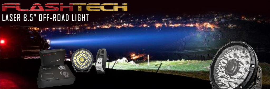 Flashtech 8.5" Laser Off-Road Light - Pair – Autotrendsms